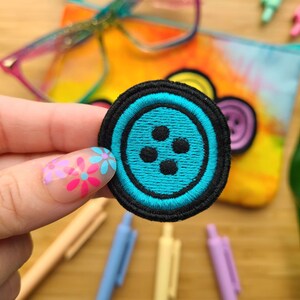 Rainbow Buttons | 6 Mini-embroidery-patch Set - Etsy