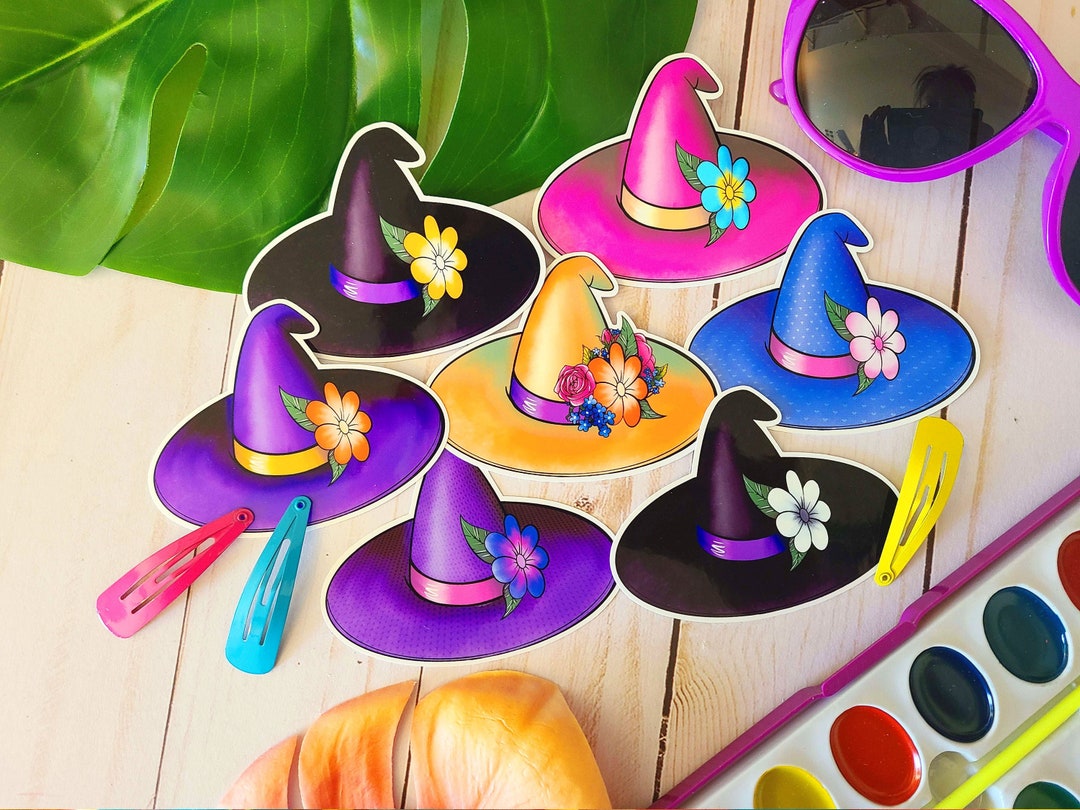 Subtle Gay Pride Witch Hat Vinyl Stickers | LGBTQ Pagan Pride - Etsy