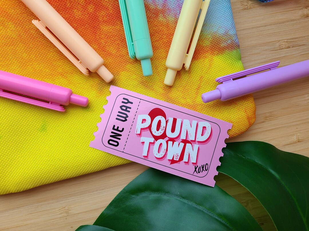 One Way Ticket to Pound Town | 3" Valentine Sticker - Etsy