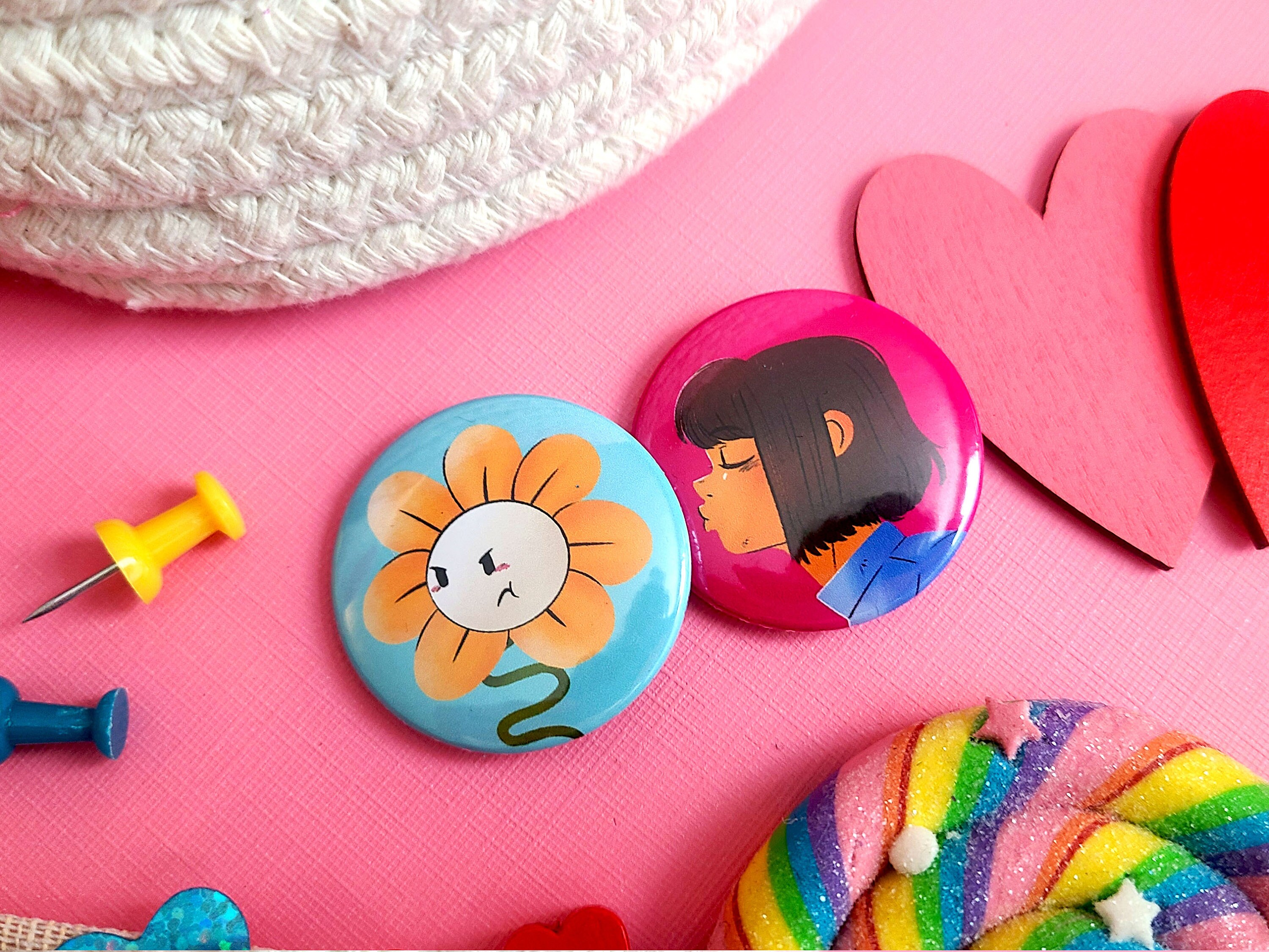 Mix & Match Undertale Kissing Booth Buttons - Etsy