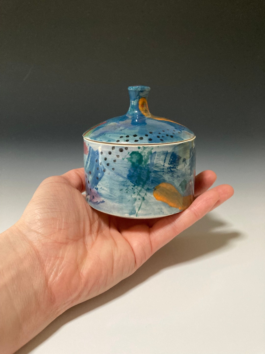 Hand Made Porcelain Jar - Etsy