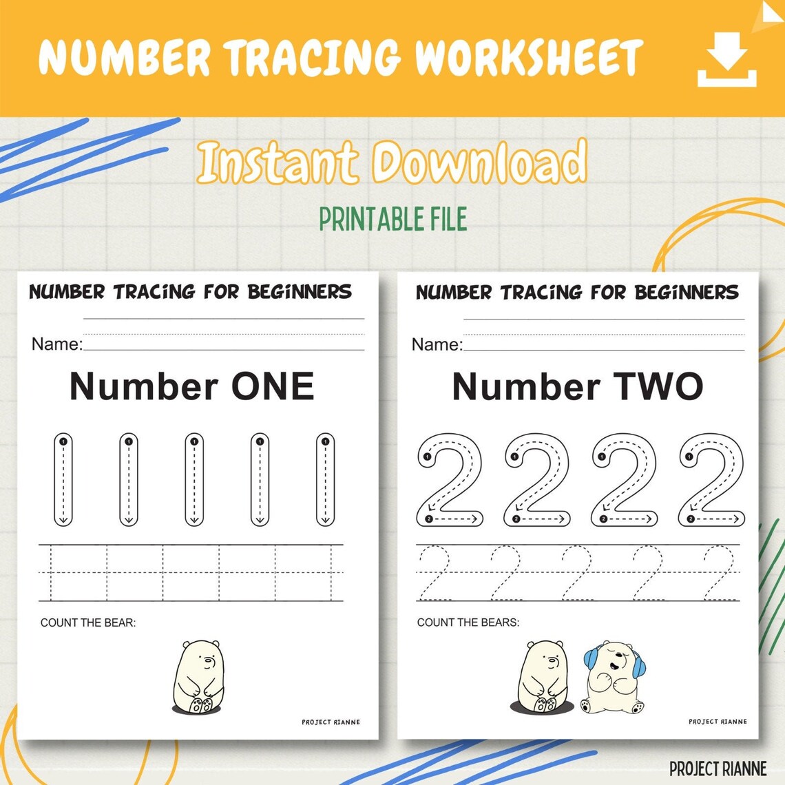 Number Tracing | Tracing 0-10 | Tracing Numbers | Printable Worksheet ...