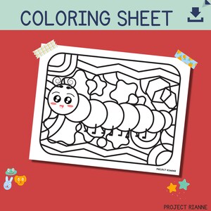 Color Me Worksheet Colors Worksheet Kids Activity - Etsy