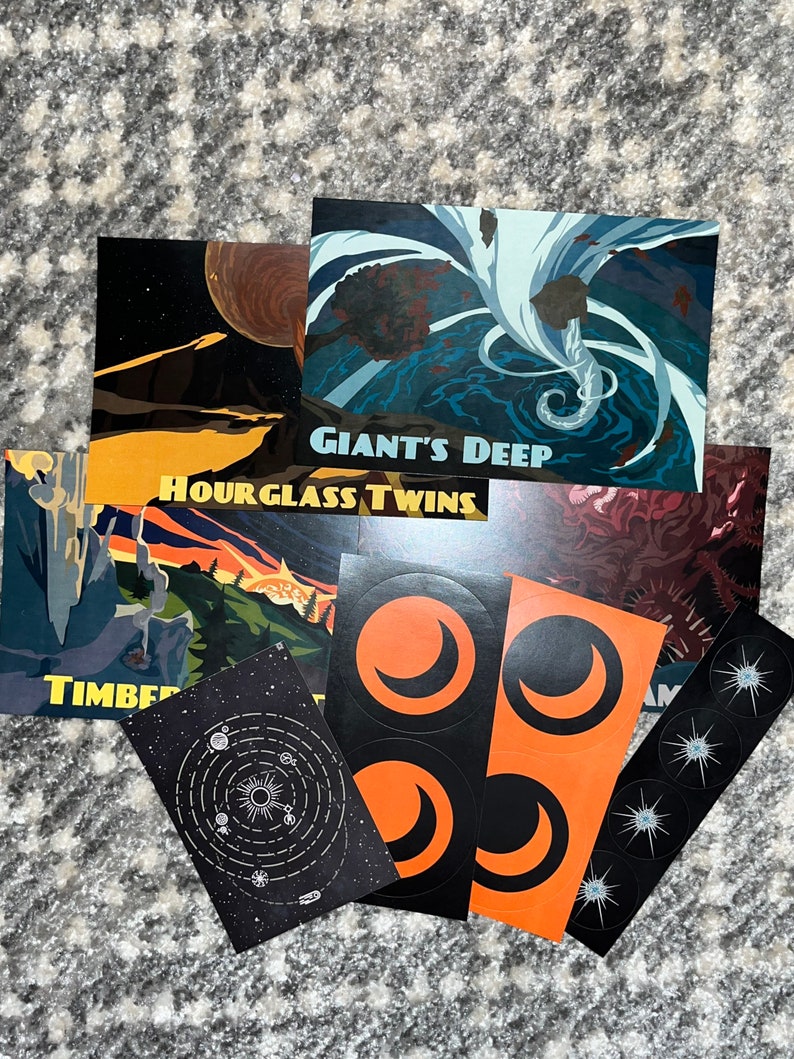 Outer Wilds Adventure Postcard and Sticker Packs - Etsy