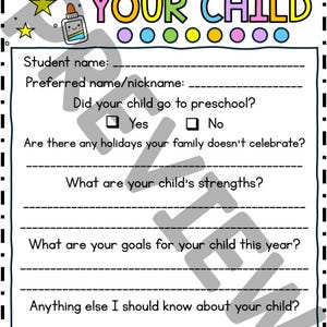 Back to School Night Editable Template - Etsy
