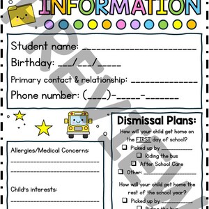 Back to School Night Editable Template - Etsy
