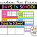 Days in School Ten Frames Display | Bright and Traditional Rainbow - Etsy