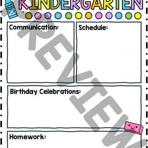 Back to School Night Editable Template - Etsy