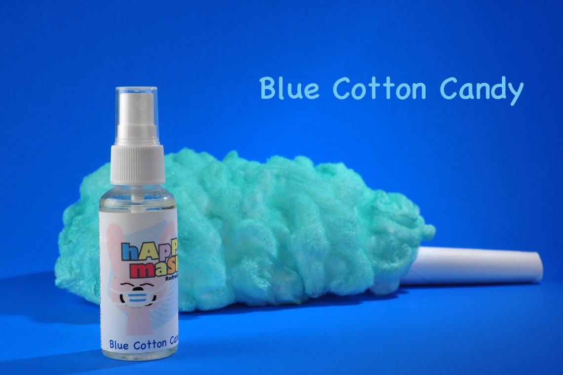 Face Mask Spray Blue Cotton Candy Mask Refresher Spray // Fun Scents ...