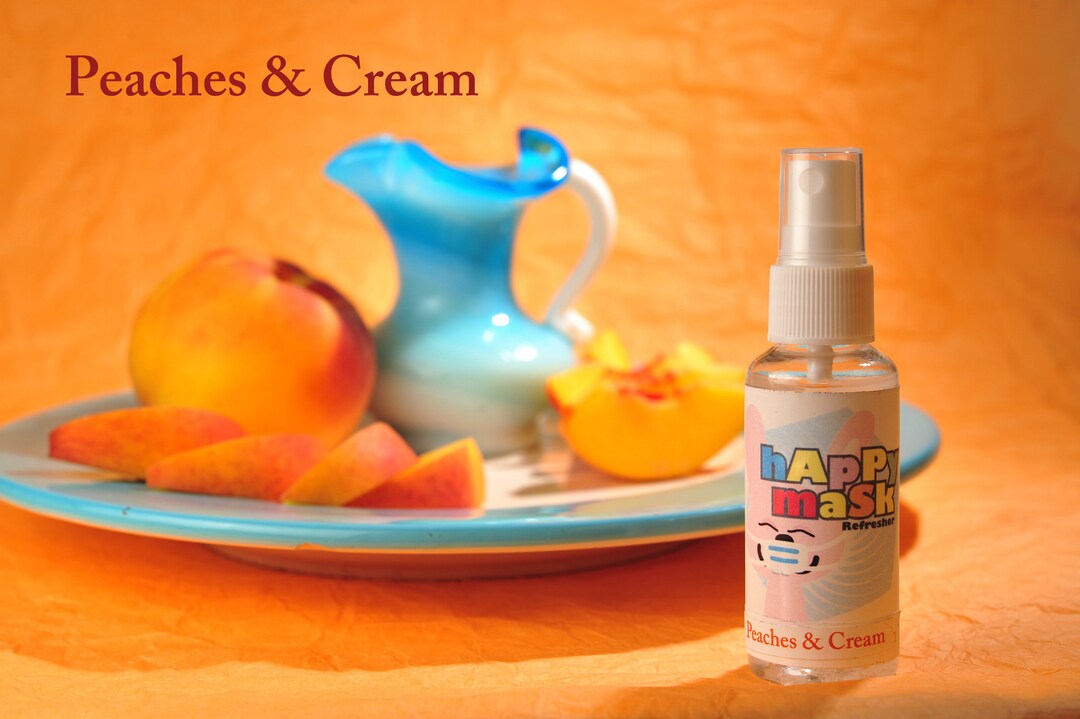 Face Mask Spray Peaches and Cream Scented Happy Mask Refresher Spray ...