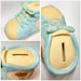 1999 Precious Moments "jesus Loves Me" Blue Bootie Shoe Bank ...