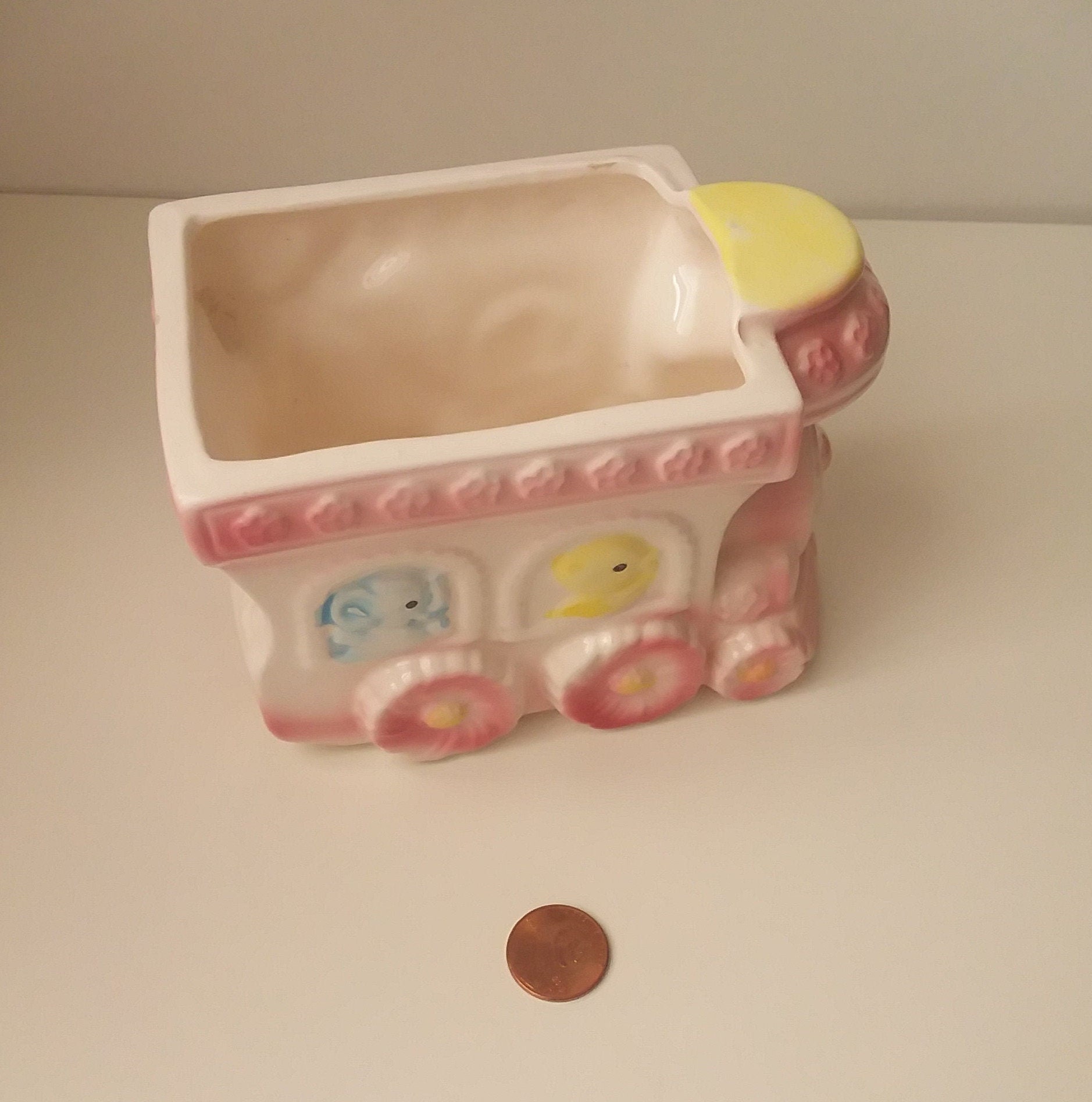 Vintage Rubens Baby Train Figurine/vase ~ Nursery Decor ~ Collectible ...