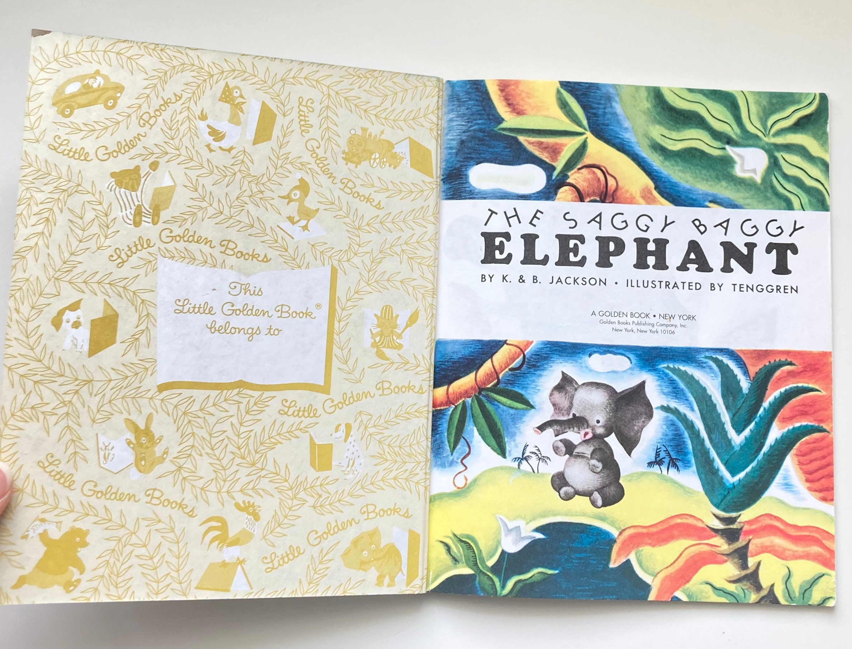 1998 "the Saggy Baggy Elephant" Vintage A Little Golden Book ~ Children ...