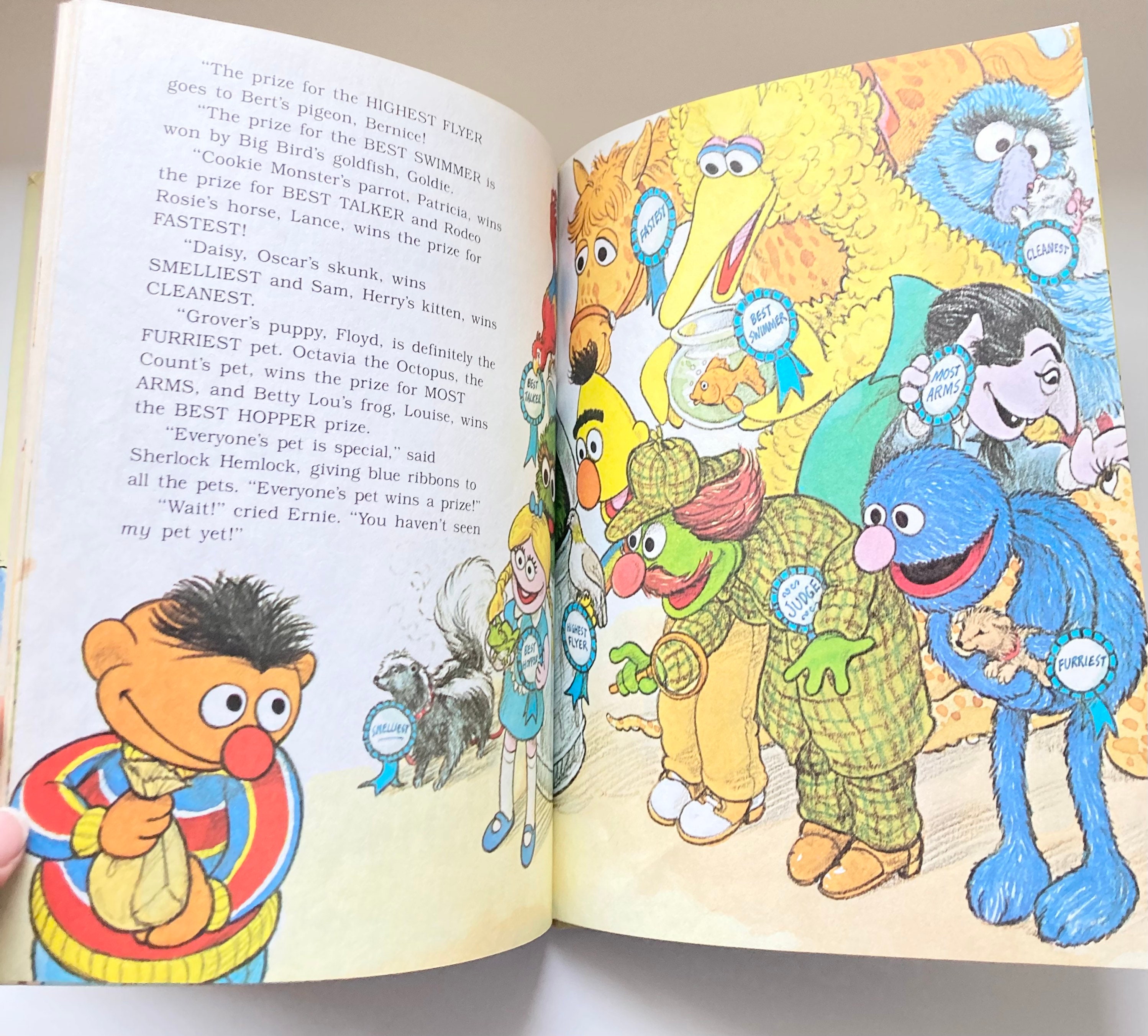 1980 "the Sesame Street Pet Show" Vintage Book ~ Jim Henson’s Sesame ...