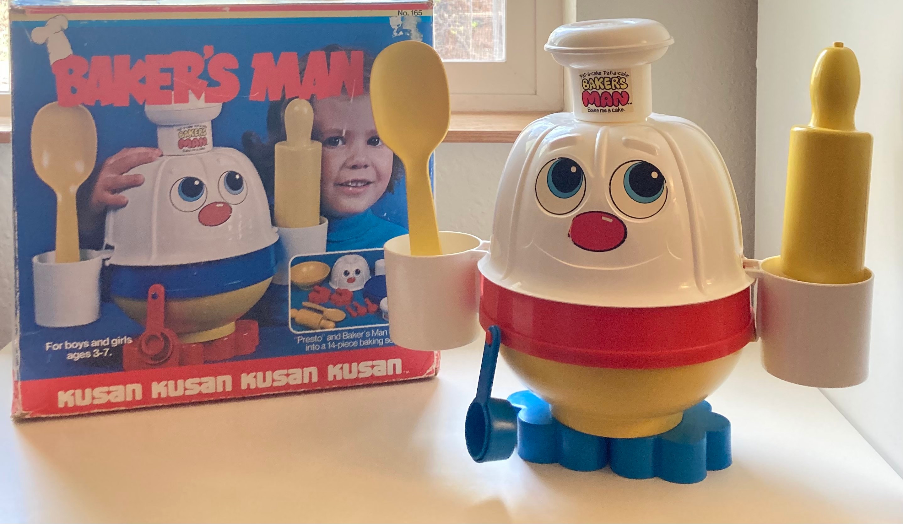 Vintage Bakers Man Cooking Toy by Kusan 165 Play Pretend | Etsy