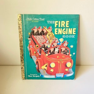 Vintage "the Fire Engine Book" A Little Golden Book ~ Collectible - Etsy