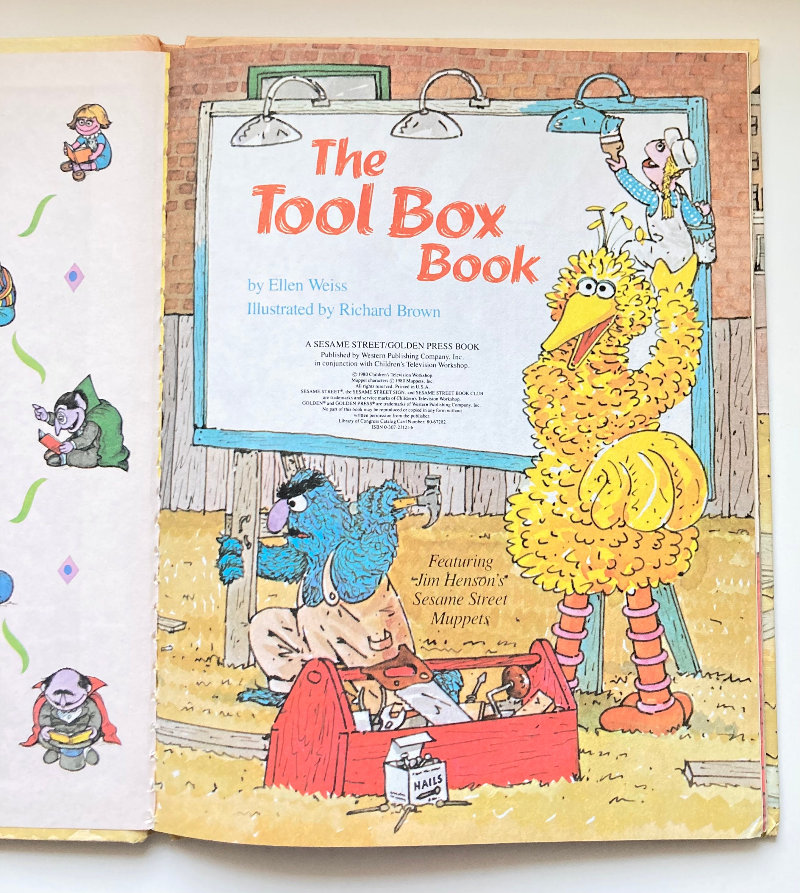 1980 Sesame Street the Tool Box Book Featuring | Etsy