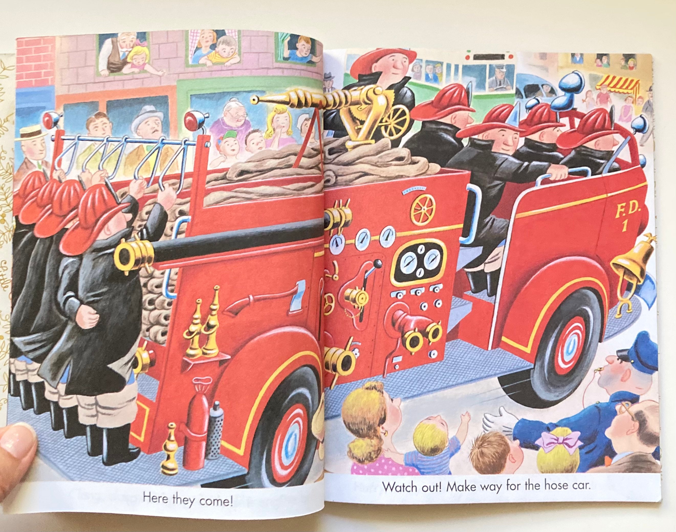 Vintage "the Fire Engine Book" A Little Golden Book ~ Collectible - Etsy