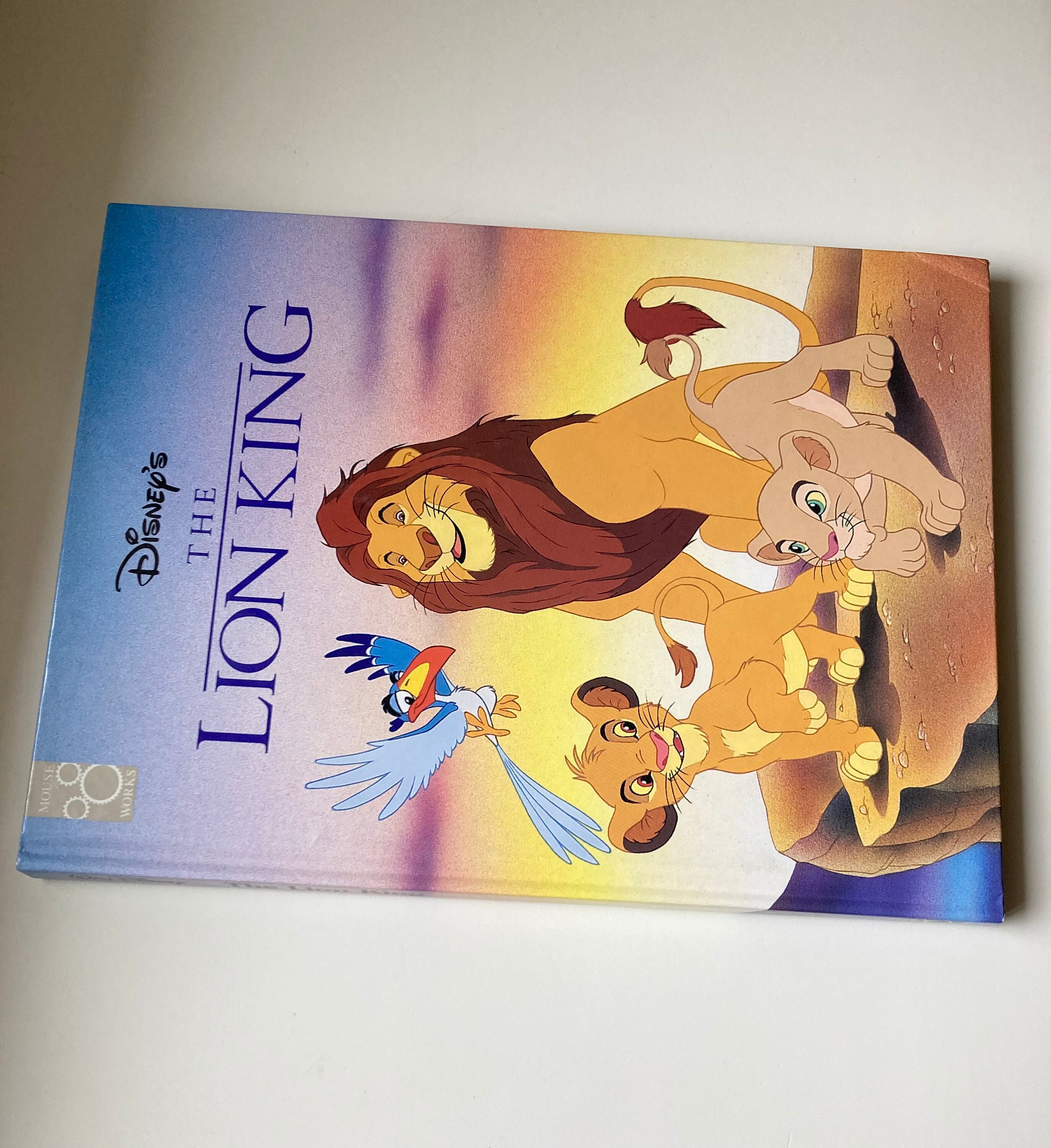 1994 Disney's "the Lion King" Classic Storybook by Mouse Works ...