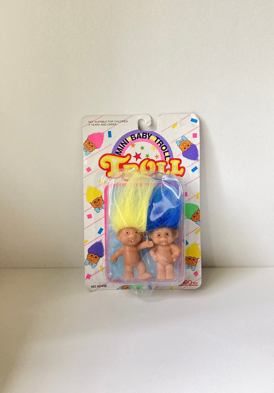 Vintage Gigo Toy 2 Mini Baby Troll Dolls Sealed Package Collectible - Etsy