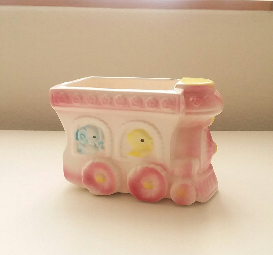 Vintage Rubens Baby Train Figurine/vase ~ Nursery Decor ~ Collectible ...