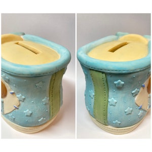 1999 Precious Moments "jesus Loves Me" Blue Bootie Shoe Bank ...