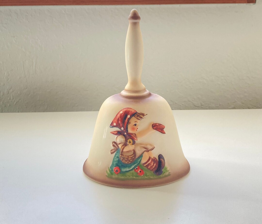 Vintage Goebel Bell Girl With Basket Embossed 2nd Edition Hum 701, W ...