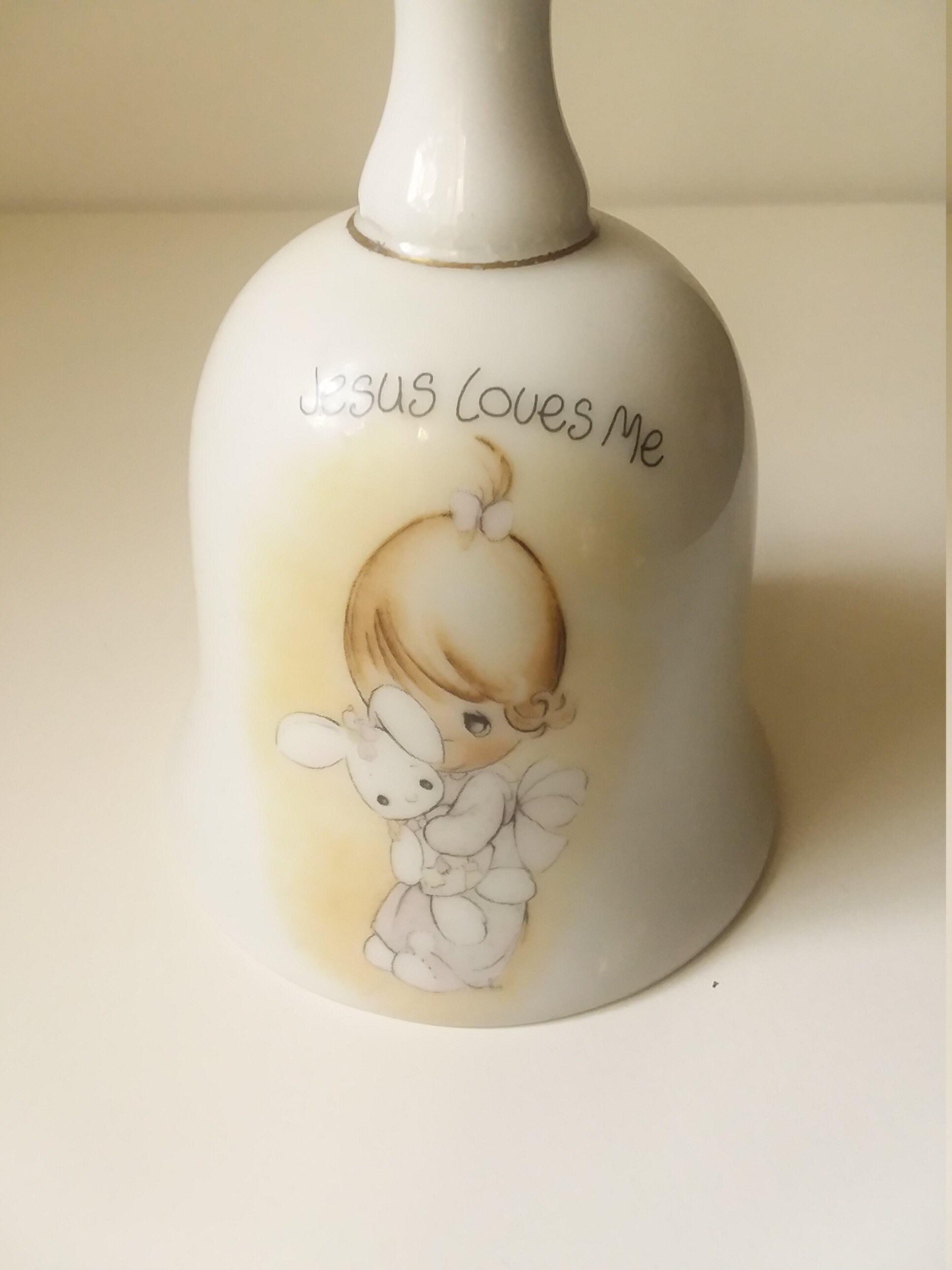 1978 Vintage Precious Moments Jesus Loves Me Bell - Etsy 日本
