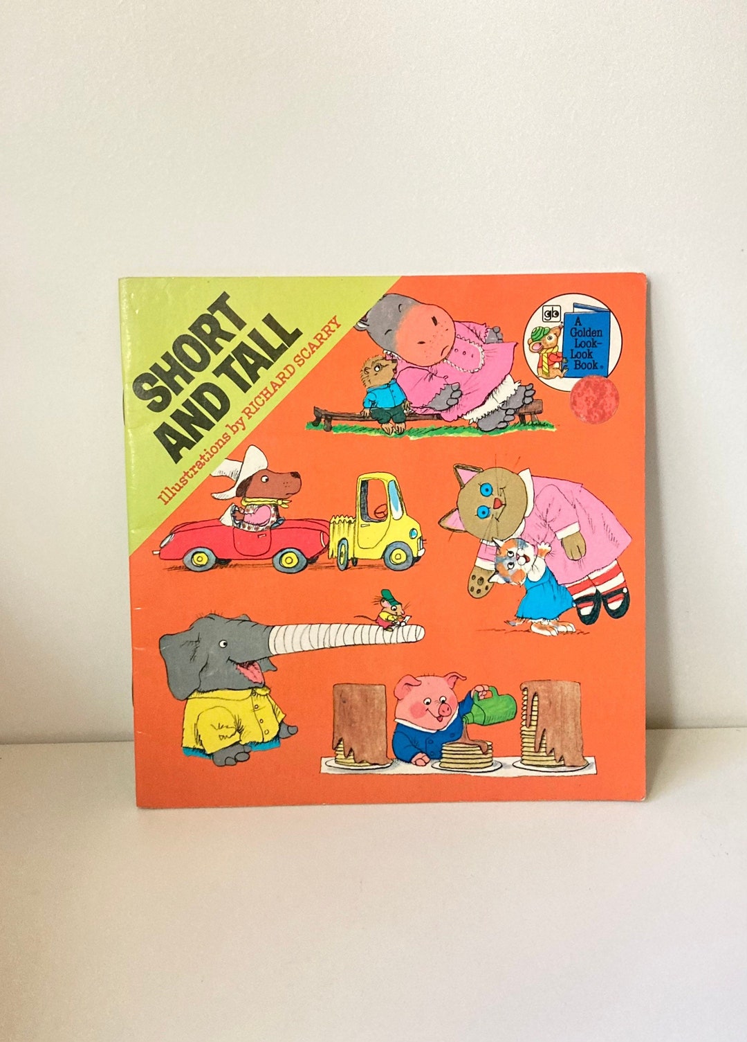 1976 Vintage "short and Tall" (golden Look-look Book) by Richard Scarry ...