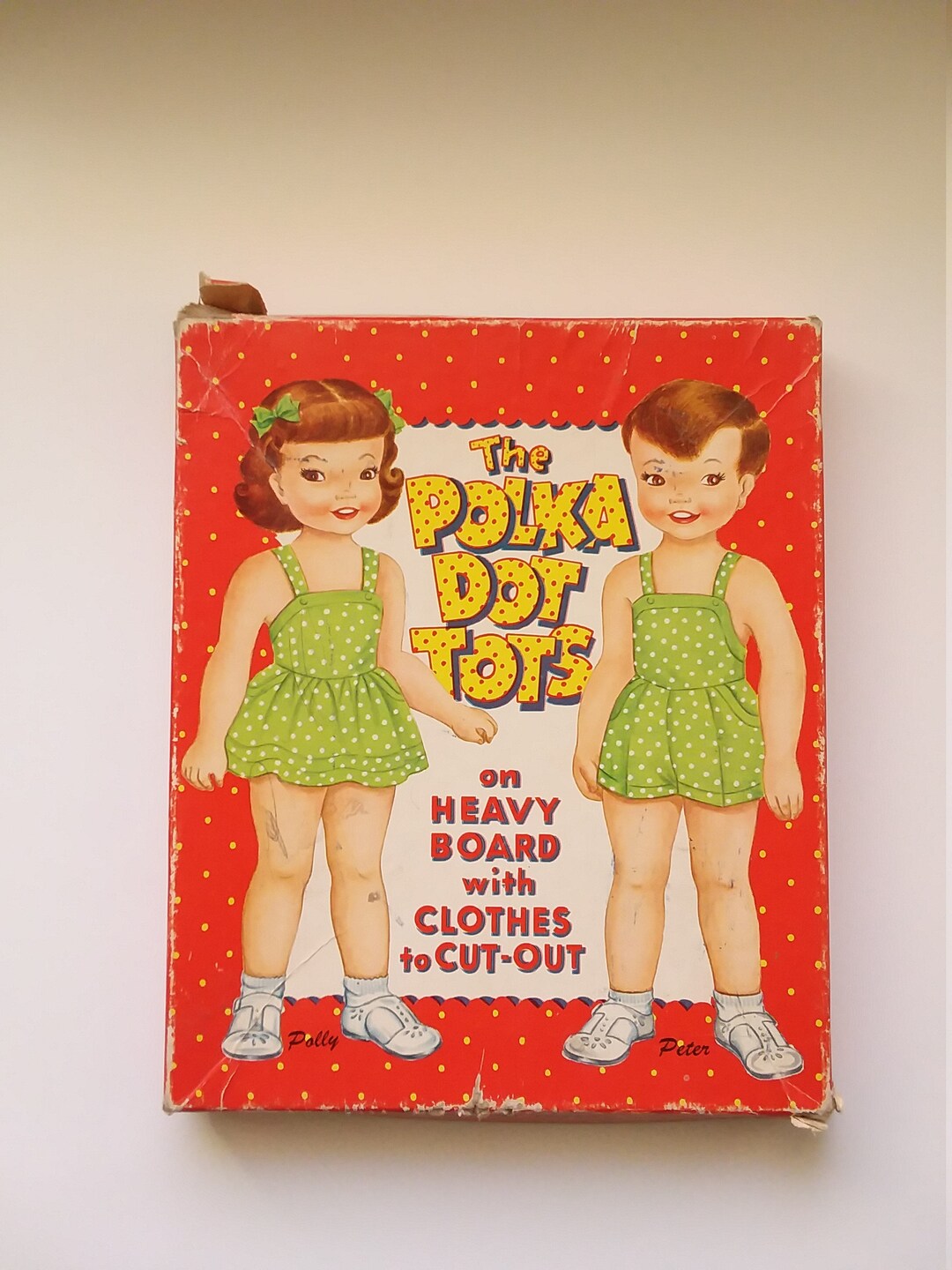 Vintage "polka Dot Tots Peter and Polly" Paper Dolls With 22 Outfits ...