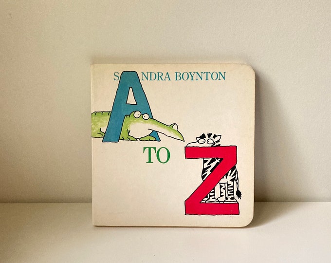 1984 Vintage Book "a to Z" by Sandra Boynton ~ Children's Book ...