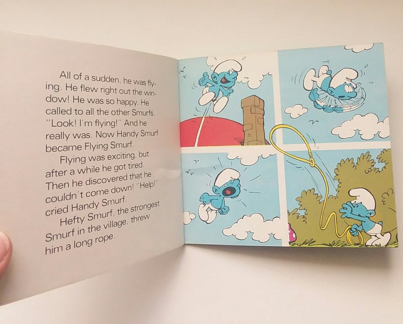 1981 Vintage Smurf Mini-storybooks: A Smurf in the Air by Peyo ...