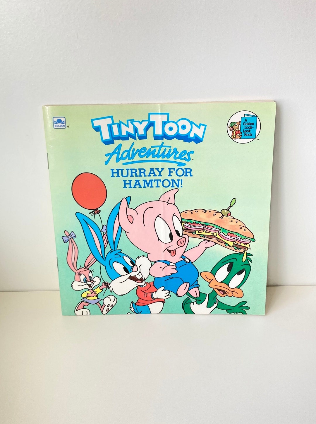 1990 Vintage Tiny Toon Adventures "hurray for Hampton! A Golden Look ...