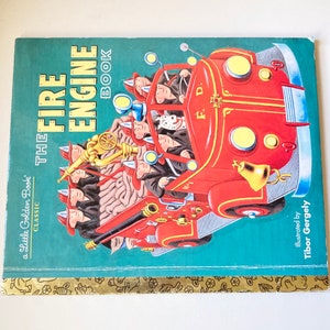 Vintage "the Fire Engine Book" A Little Golden Book ~ Collectible - Etsy