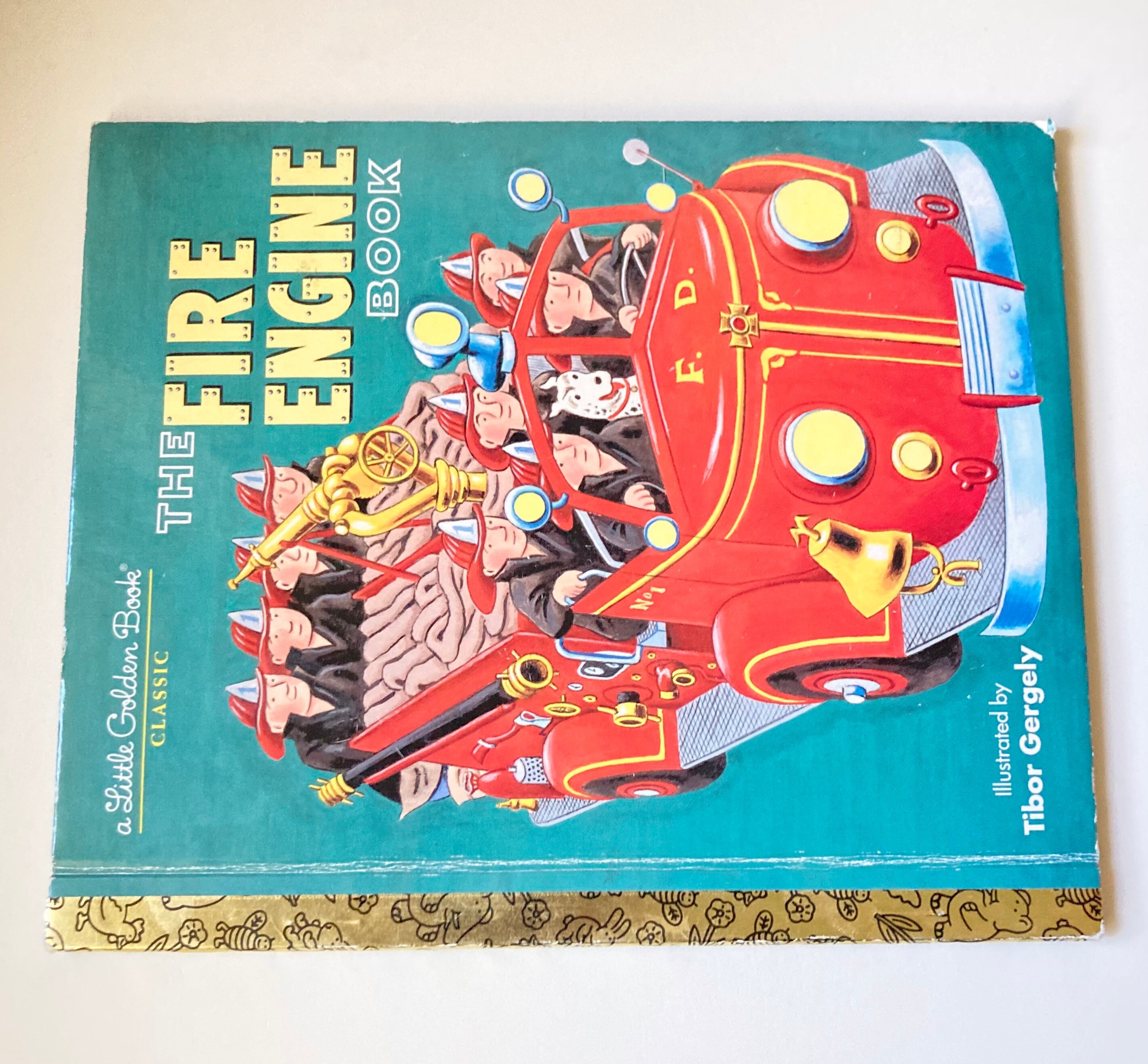 Vintage "the Fire Engine Book" A Little Golden Book ~ Collectible - Etsy