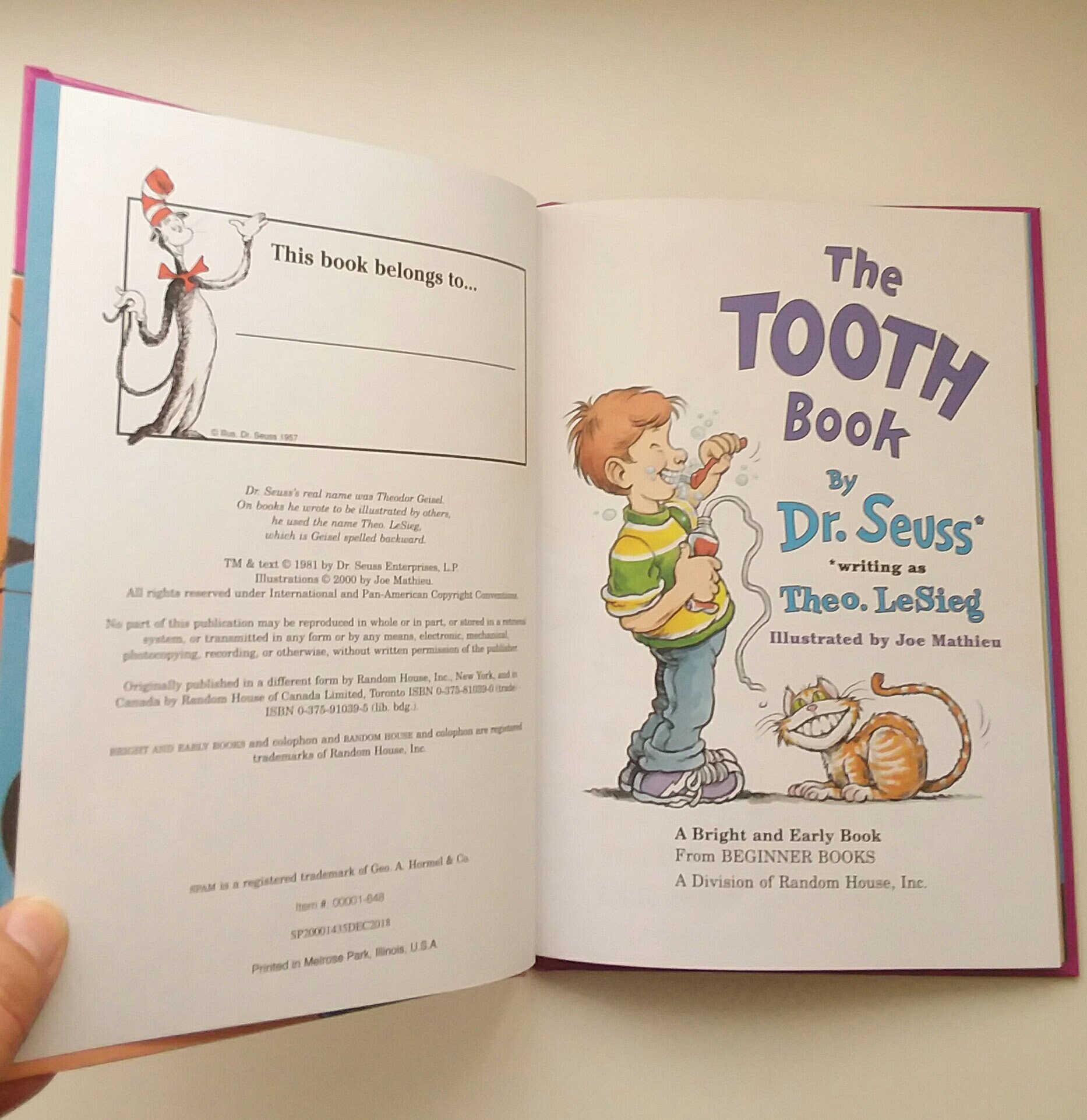 Dr. Seuss the Tooth Book / Random House - Etsy