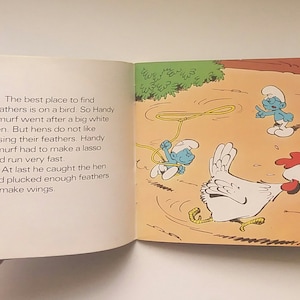 1981 Vintage Smurf Mini-storybooks: A Smurf in the Air by Peyo ...