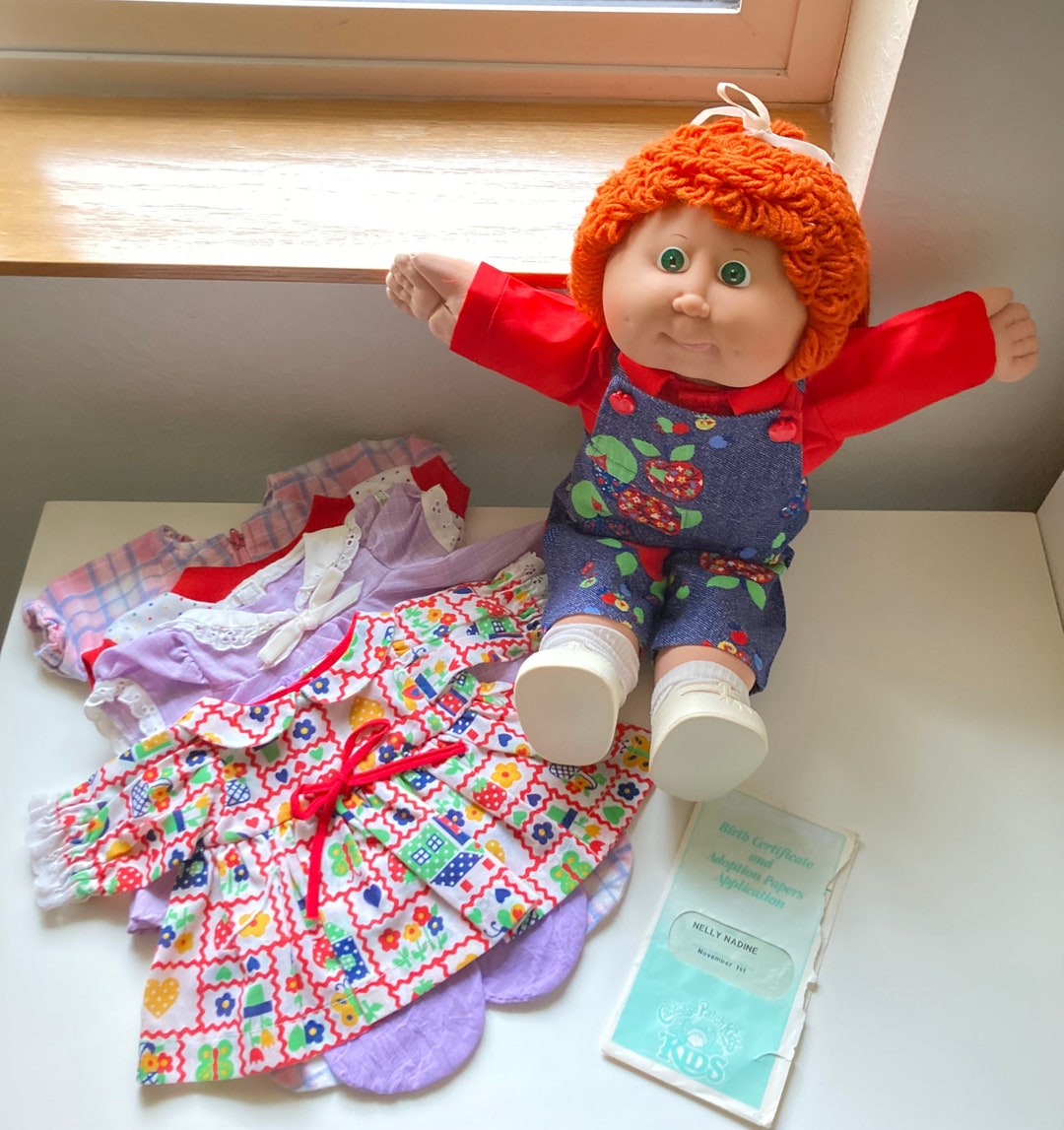 1982 Vintage Cabbage Patch Kids Doll W/orange Hair & Tongue Out 5 ...