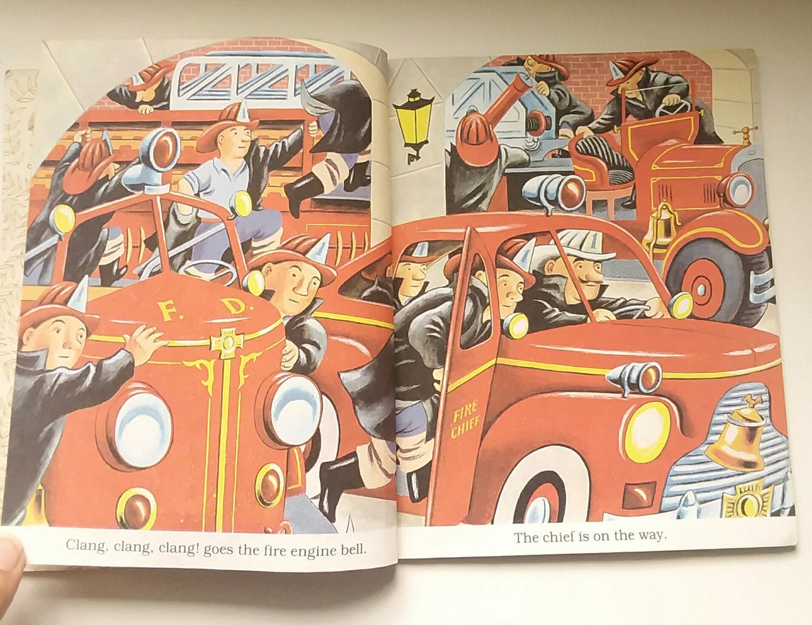 1959 Fire Engines Vintage Book ~ A Little Golden Book ~ Collectibles - Etsy