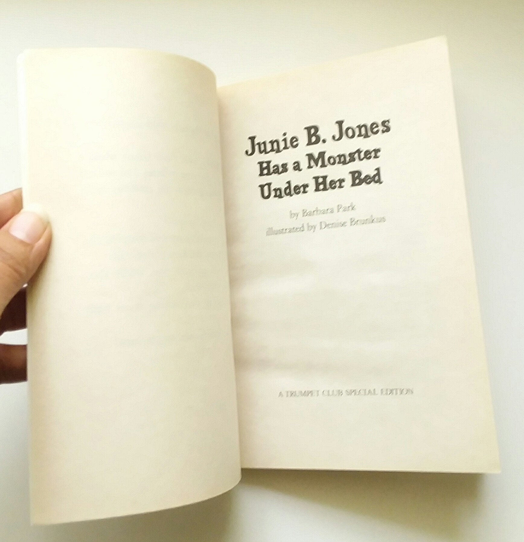 1998 Junie B. Jones "has a Monster Under Her Bed" Vintage Book by ...