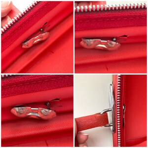 Vintage Small Red Floral Suitcase /travel Bag Luggage ~ Collectible - Etsy
