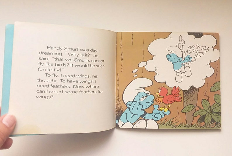 1981 Vintage Smurf Mini-storybooks: A Smurf in the Air by Peyo ...