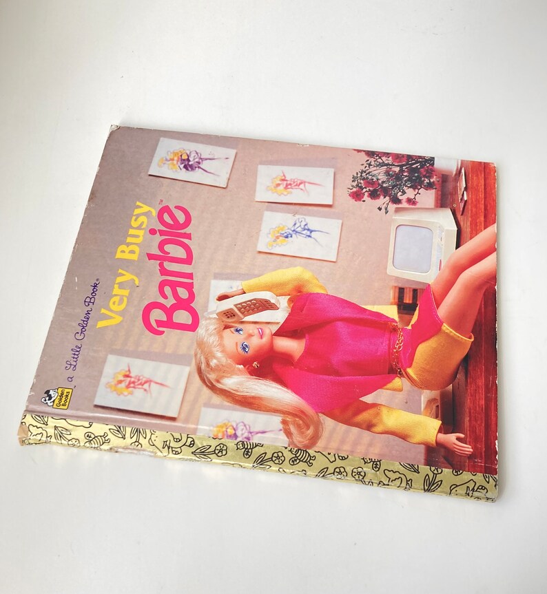 1997 Vintage "very Busy Barbie" A Little Golden Book ~ Collectibles - Etsy