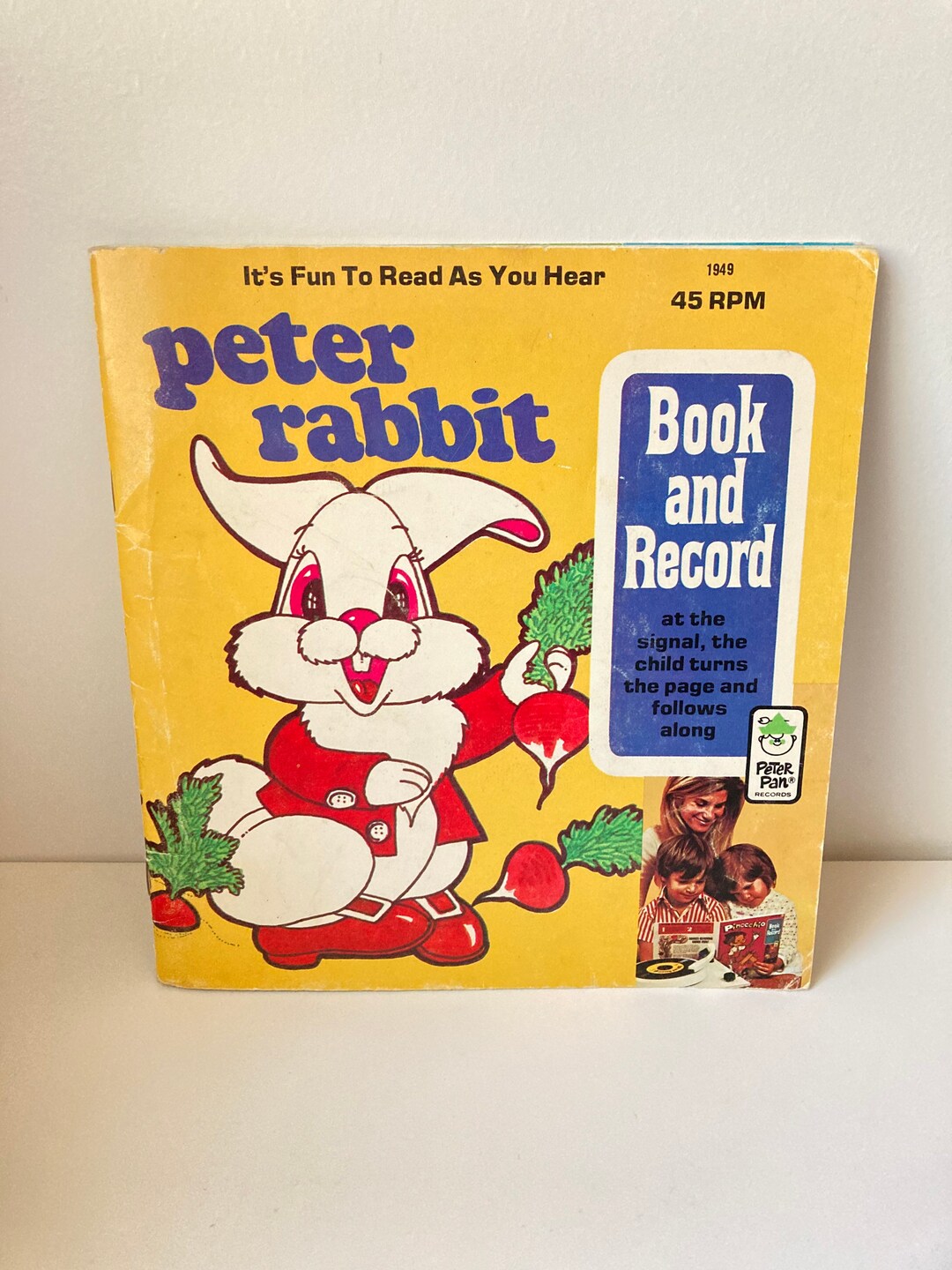 1971 Peter Rabbit and 45 RPM Record ~ Vintage Children's Book ...