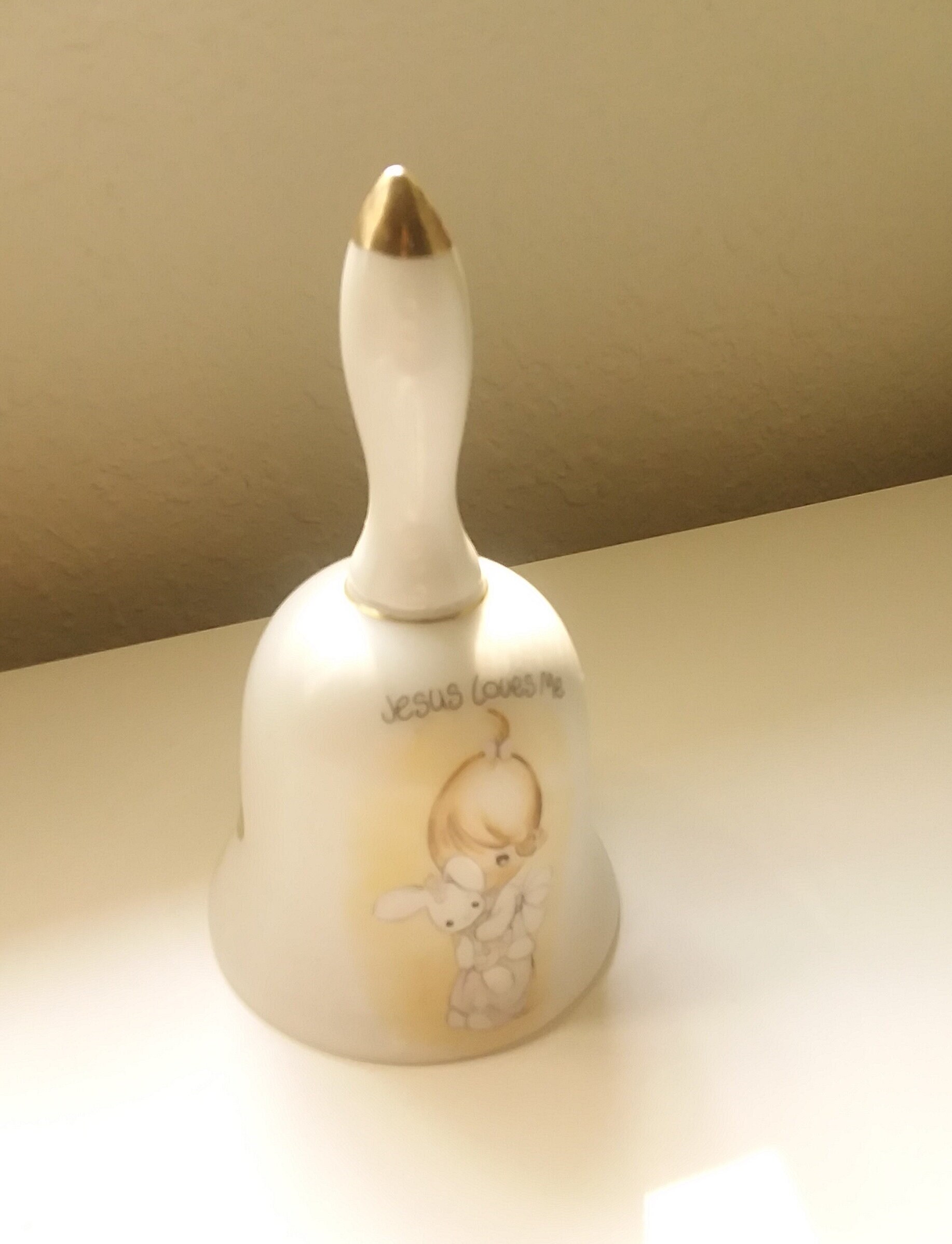 1978 Vintage Precious Moments Jesus Loves Me Bell - Etsy 日本