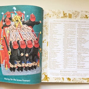 Vintage "the Fire Engine Book" A Little Golden Book ~ Collectible - Etsy