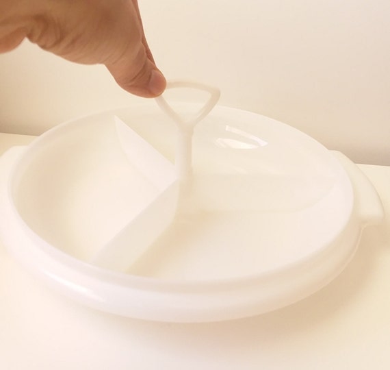 Home & Living Kitchen Storage Vintage Tupperware Round Suzette Divided ...