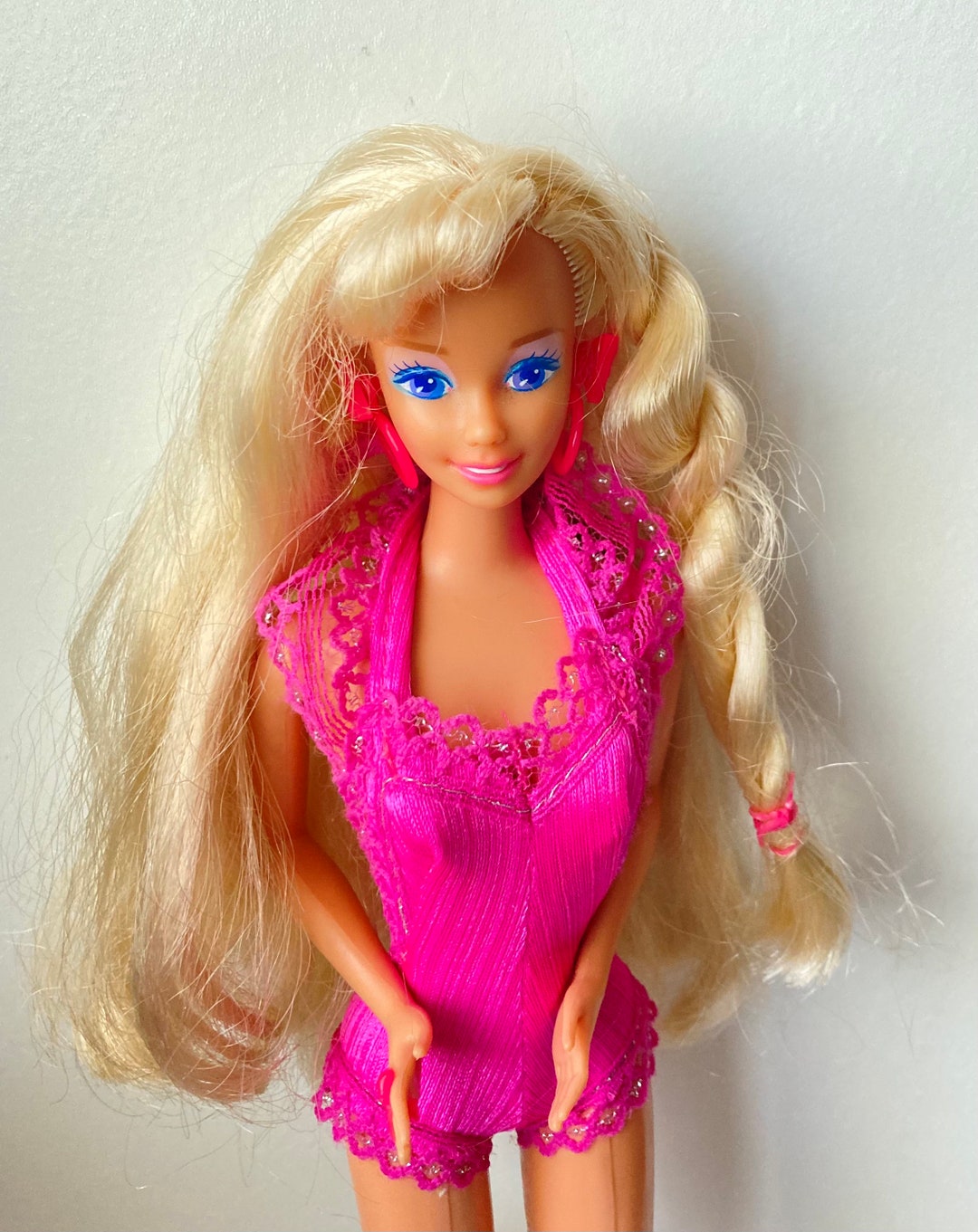 1991 Vintage Mattel Flicker'n Flash Rollerblade Barbie Doll ...