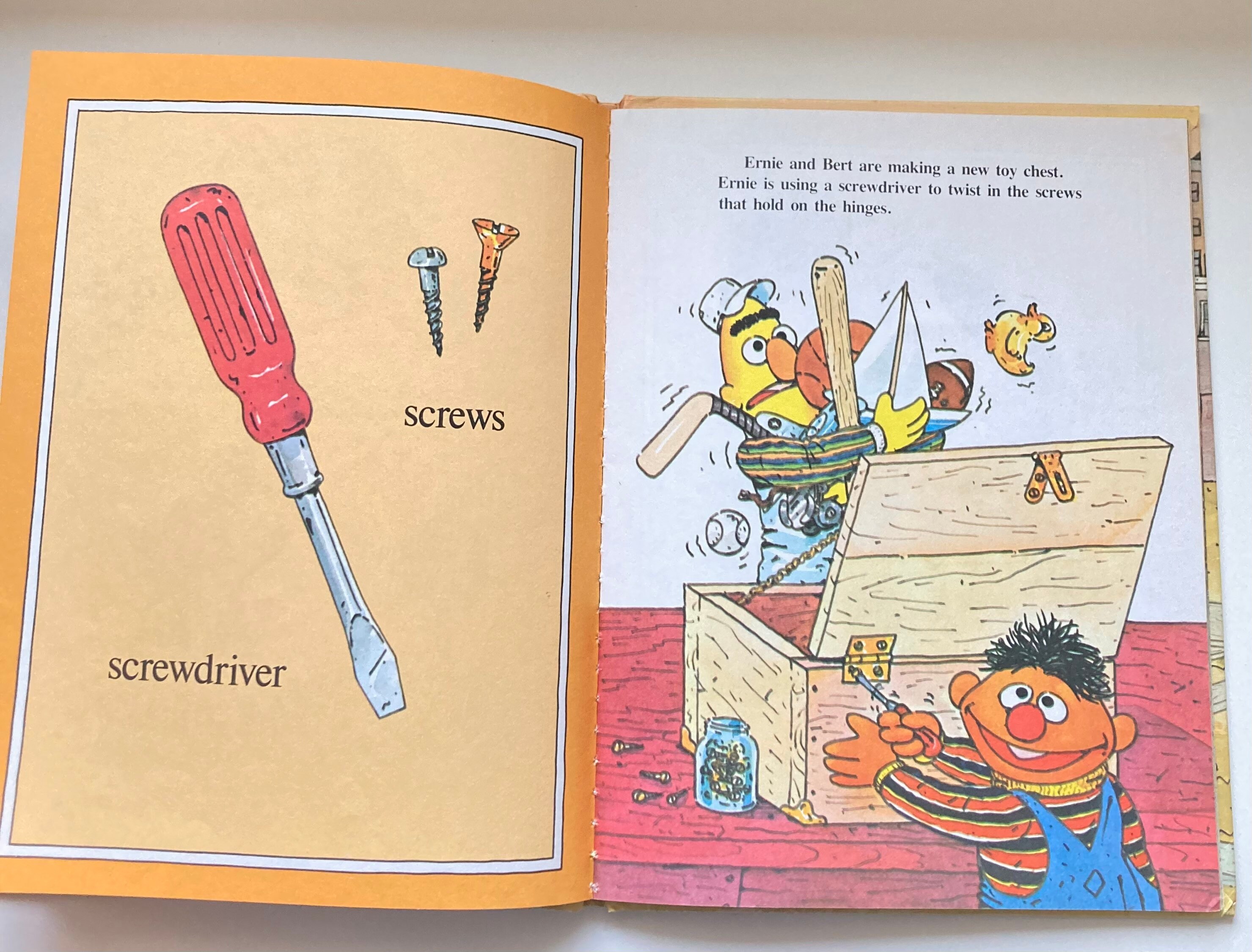 1980 Sesame Street the Tool Box Book Featuring | Etsy