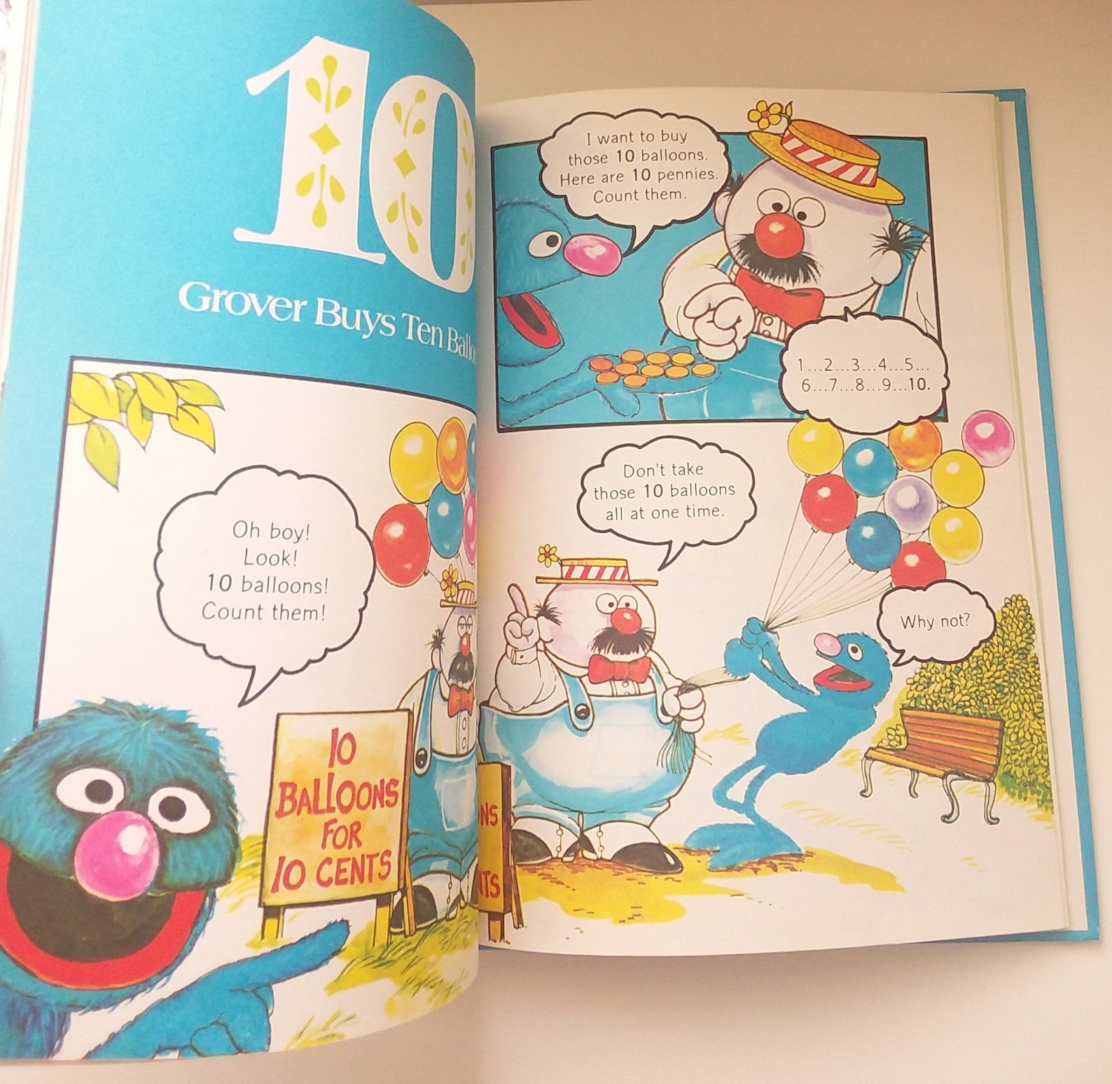 1978 Vintage Sesame Street Library Volume 10 Featuring the Letter T and ...